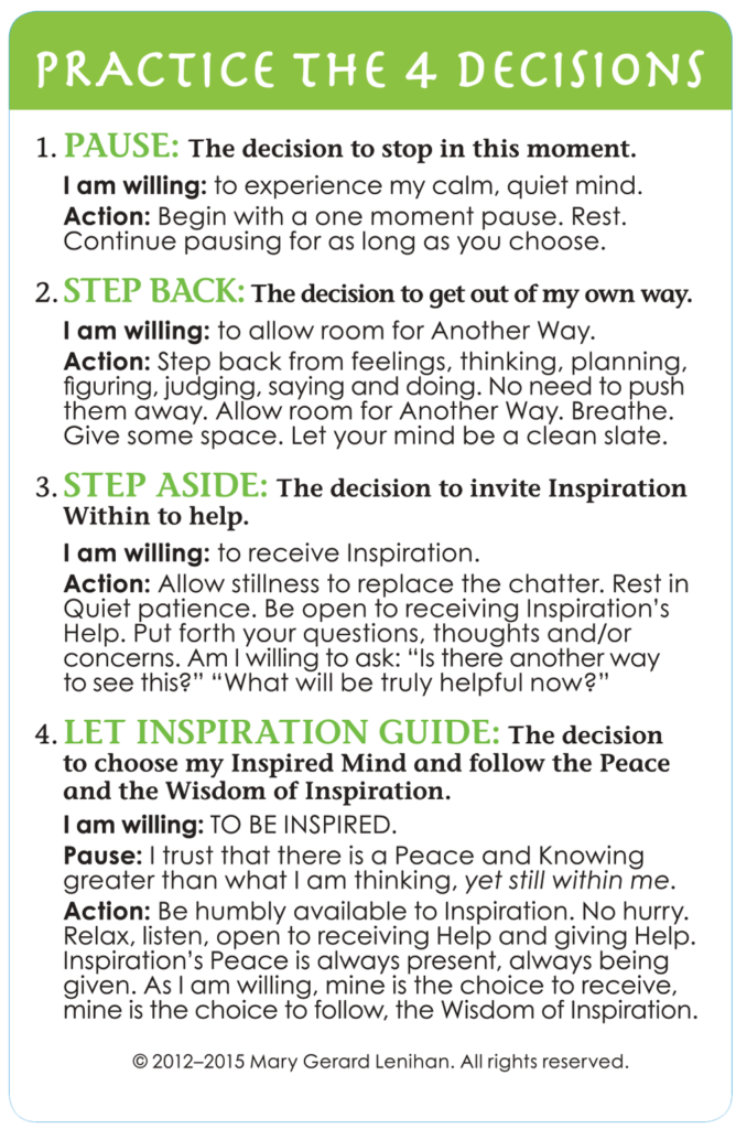 THE PAUSE PRACTICE CARD – Pause for Inspiration