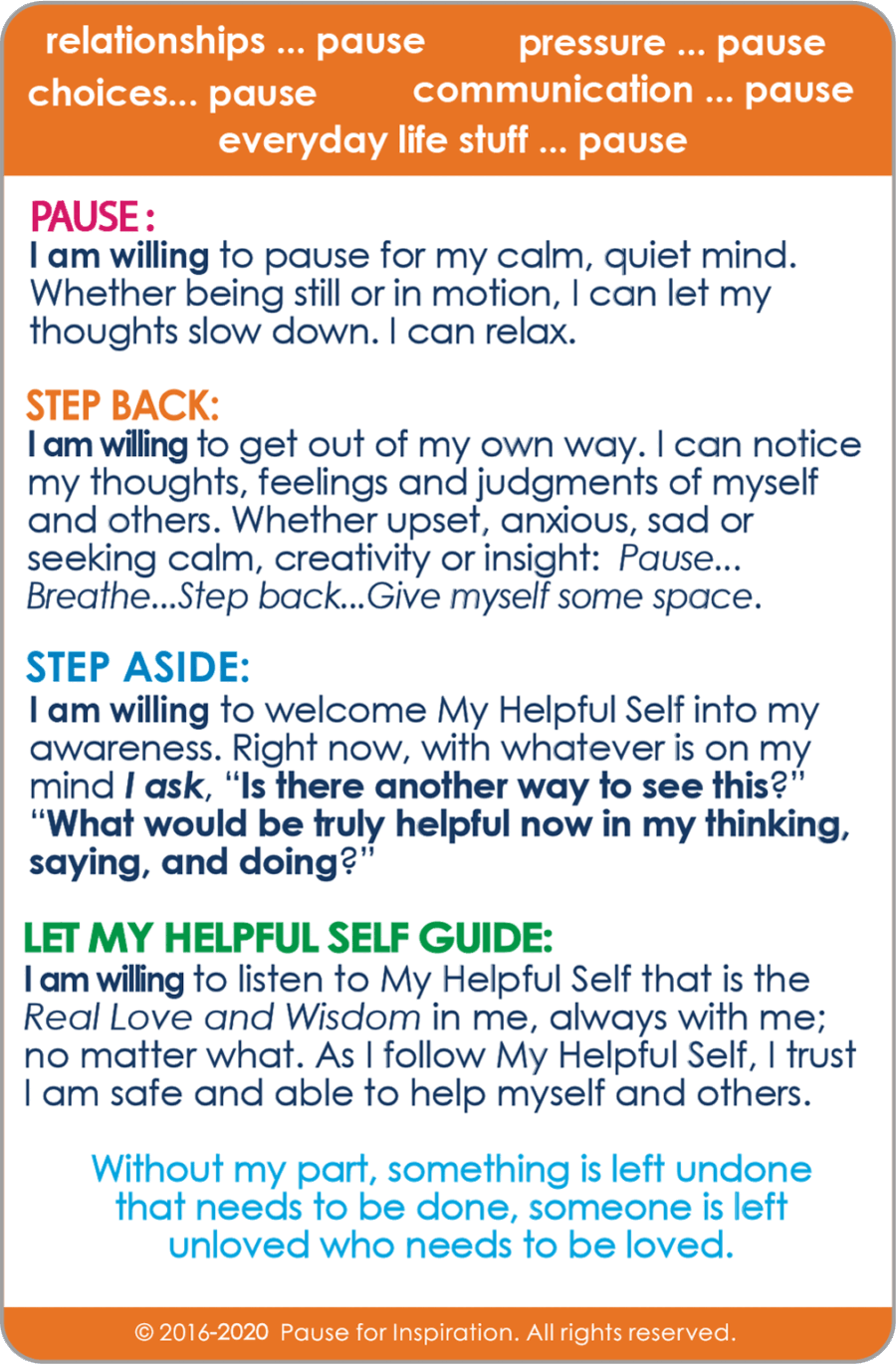 Pause for Inspiration | The Pause Practice Cards