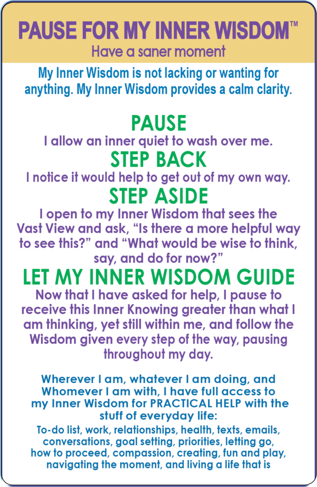 Pause for Inspiration | Are you willing to pause, step back, step aside ...